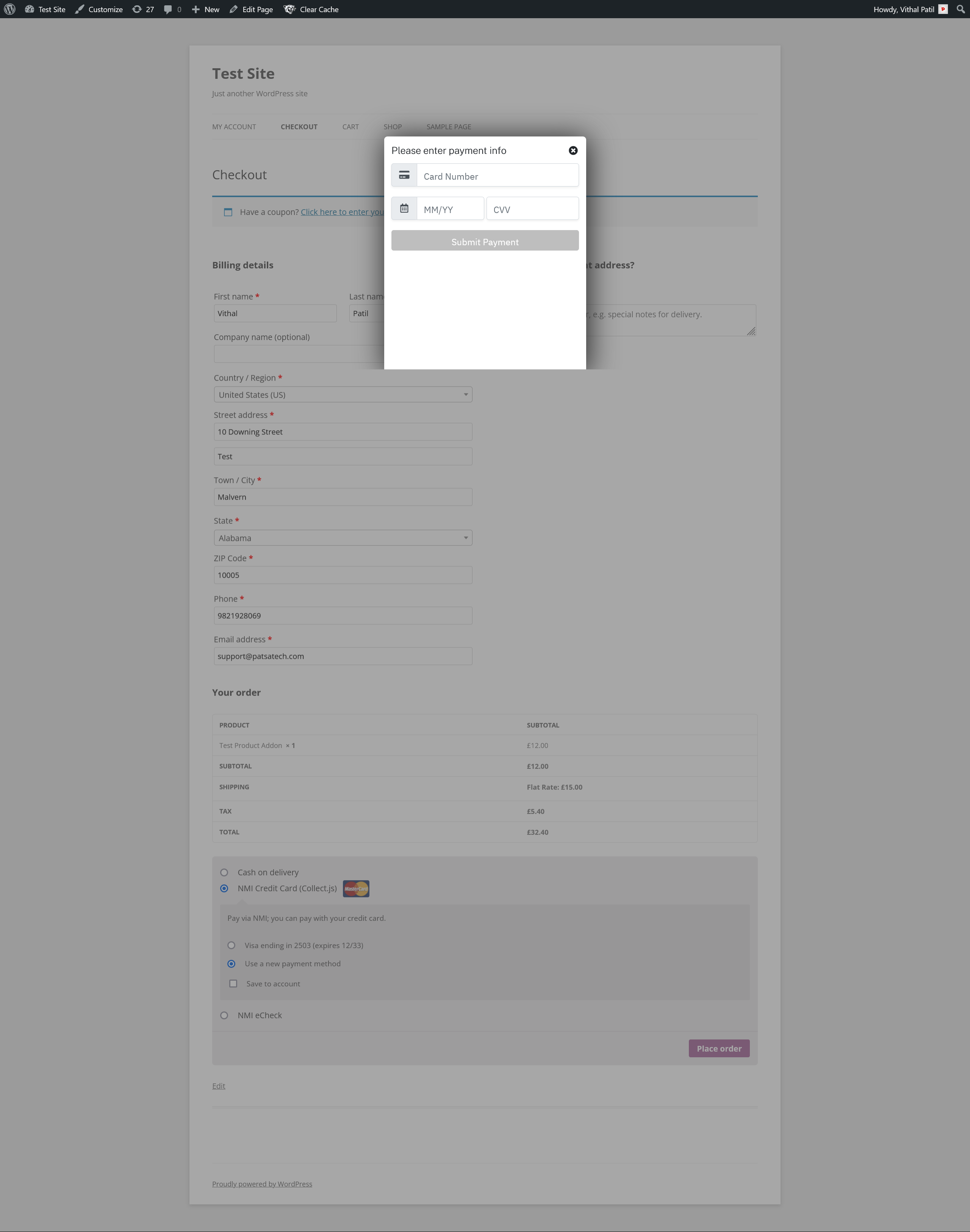 Network Merchants (Collect.js) Payment Gateway for WooCommerce by patsatech